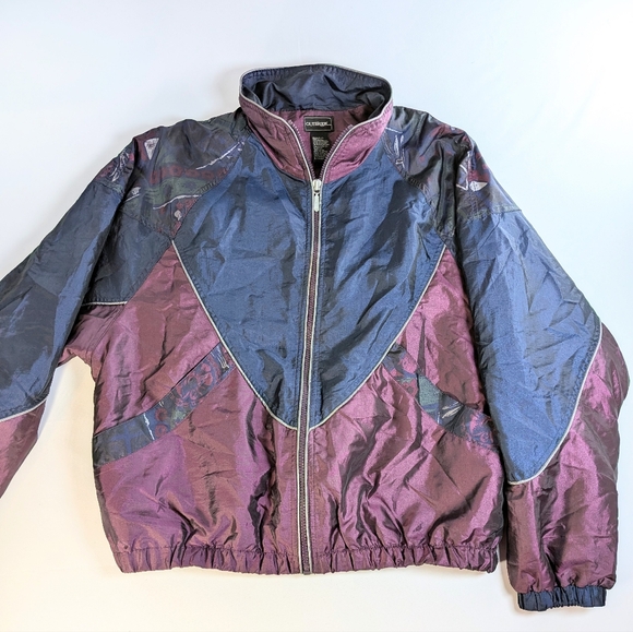 outbr | Jackets & Coats | Vintage Colorblock Windbreaker Jacket | Poshmark